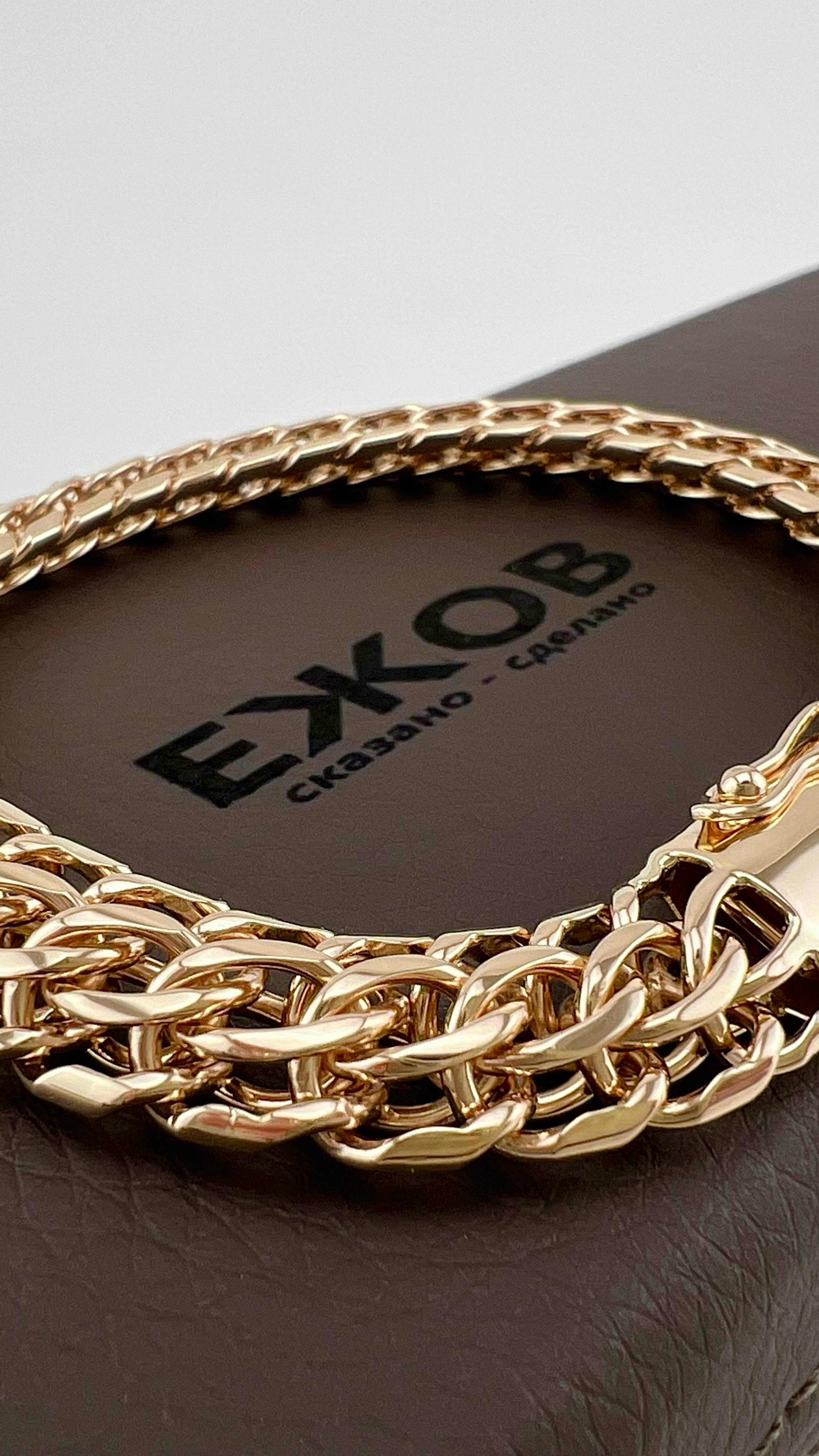 Золотой браслет Фараон 33 грамма проба 585