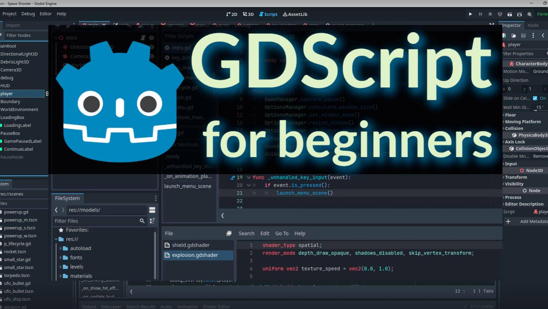 Godot 4 и GDScript - Часть 1 (окружающая среда)