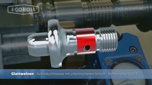 ECOROLL Накатное полирование наружного диаметра с прерывистой обработкой инструментом типа EG5-1