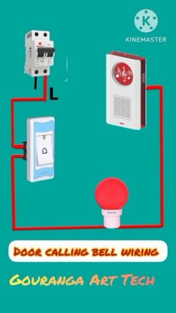 How to Wire a Room Calling Bell and diagram#electrical #shortvideo #door #doorbell #electrician
