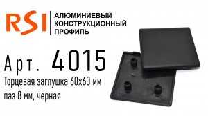 4015 | Торцевая заглушка 60х60, черная