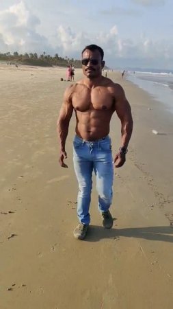 WALKING IN GOA BEACH #shortvideo  #shorts #fitnessmotivation  #rajini #arunachalam #freefire