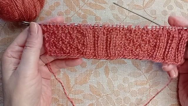 Очень интересный узор спицами