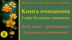 8. Книга Очищения (Действия, требующие большого омовения)