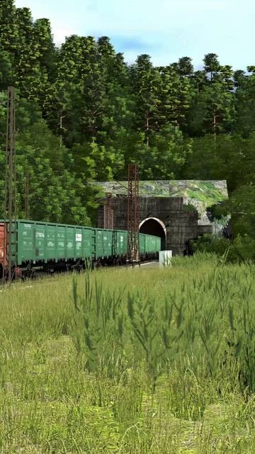 Trainz 22, «ВЛ8М-1488 прибывает на станцию Чигрипш»