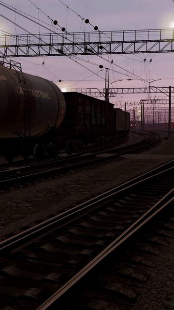 Trainz 22, «ВЛ10-055 отправляется со станции Златоуст»
