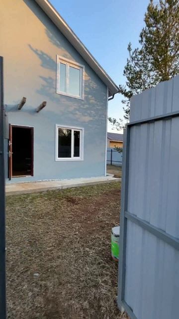 Блочный дом с коммуникациями  без внутр.отделки на уч. 11 соток в д. Марино, рядом с г. Александров