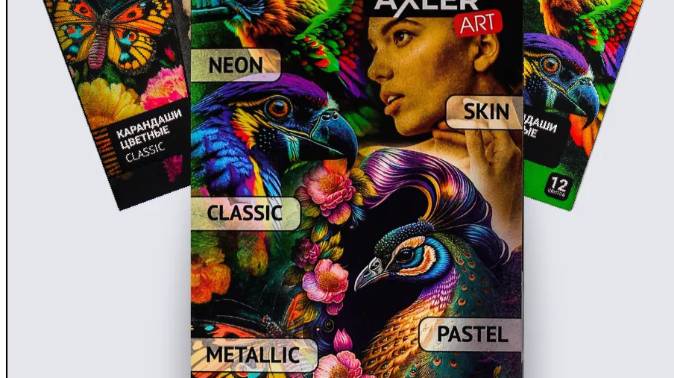 Обзор набора Axler Art  Мягкие карандаши цветные для рисования