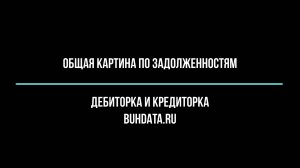 Дебиторка и Кредиторка. Общая картина по долгам