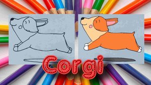 Как нарисовать собачку корги! corgi