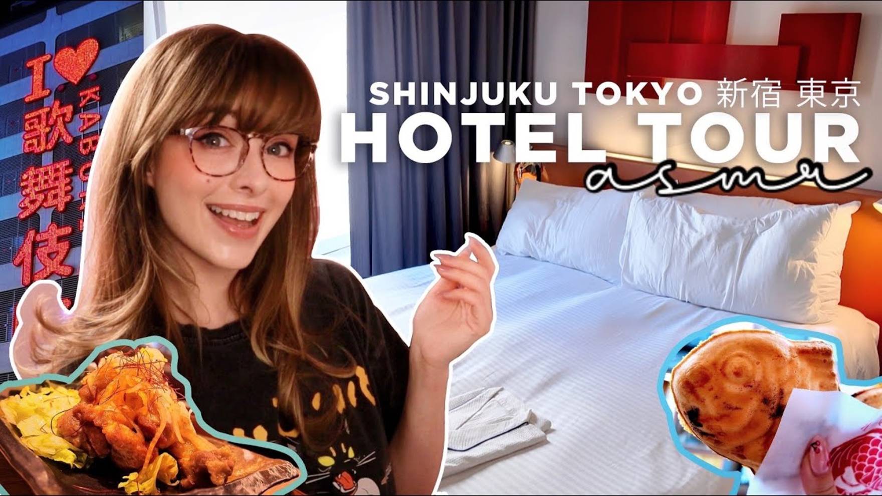 [Rainessa ASMR] A Whispered Tour of my Hotel Room in Tokyo, Japan! 🛏️ 💤