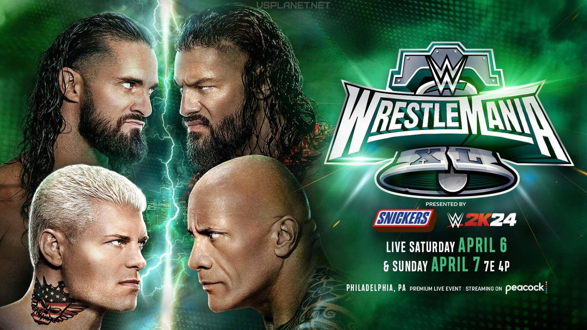 Реконструкция WrestleMania XL день первый (2024) #WWE2k24 #WWE2k25