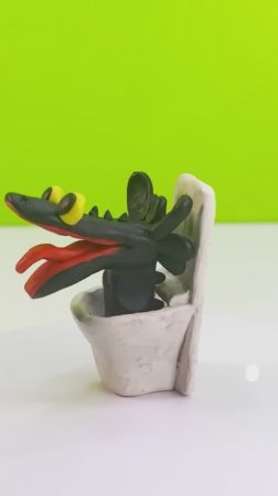 Мем Скибиди Беззубик Танцует из мультфильма Как приручить дракона ► ИЗИ Лепка #shorts