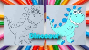 Как нарисовать динозавра! dino