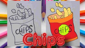 Как нарисовать чипсы! chips