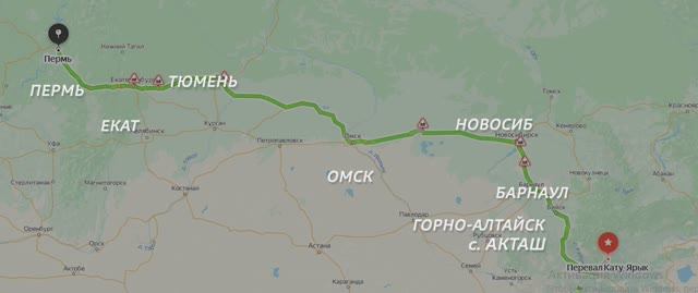 Автопробег Пермь - Горный Алтай- Пермь 2023