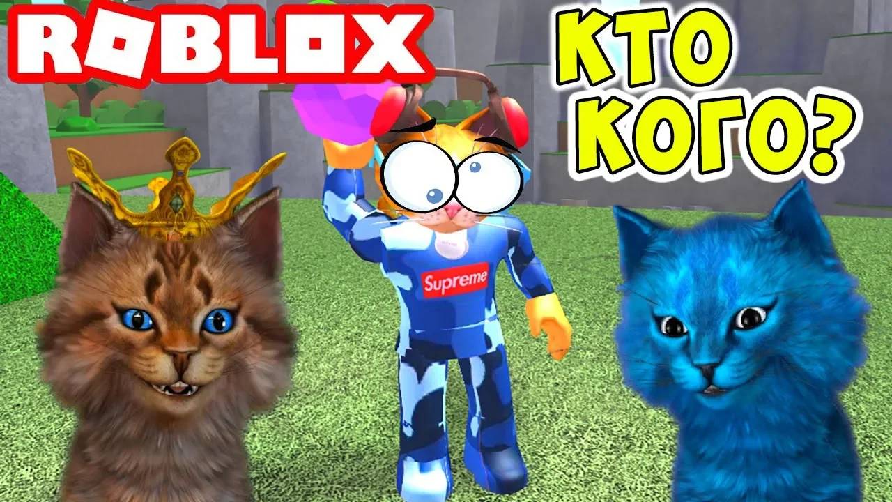 КТО САМЫЙ КРУТОЙ КОТ в роблокс ? Котик Игроман и Котёнок Лайк