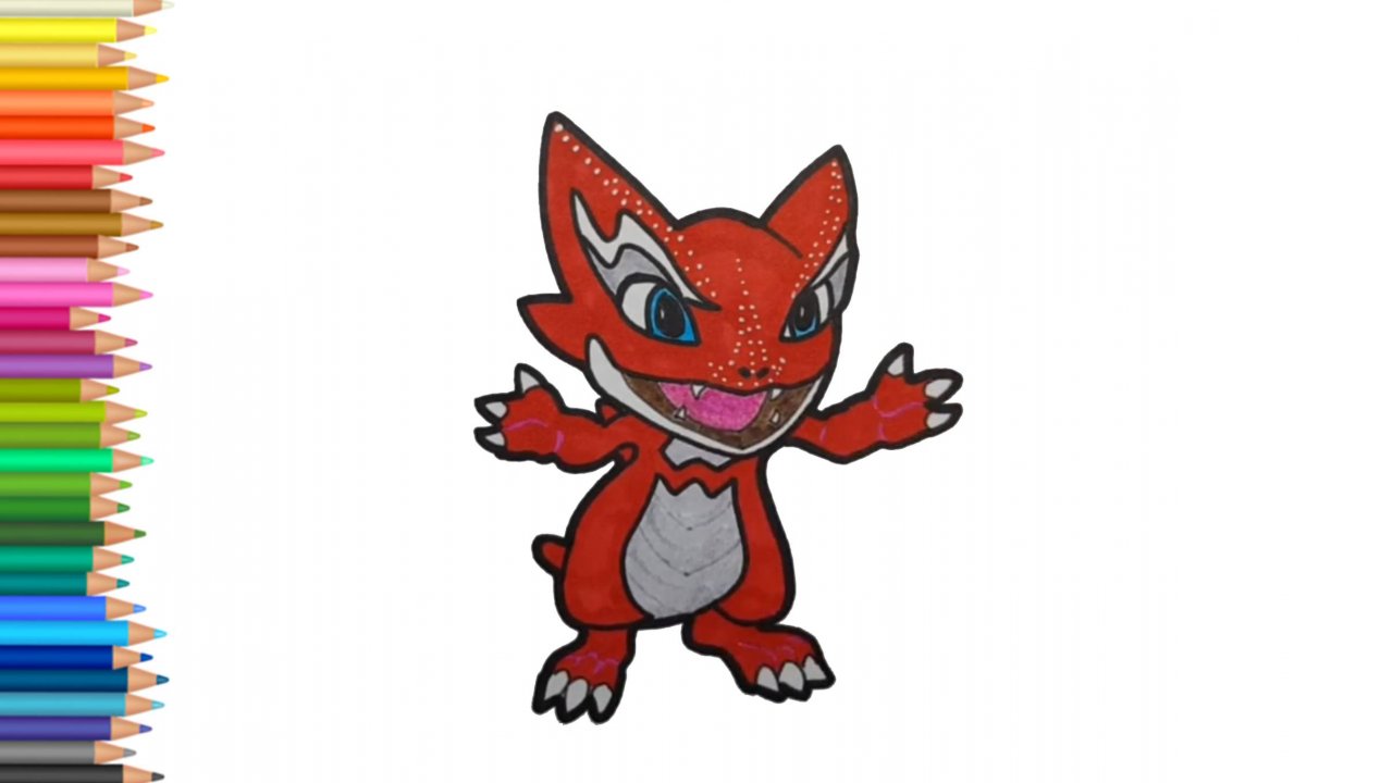 Как нарисовать Драка из Монкарта🔥