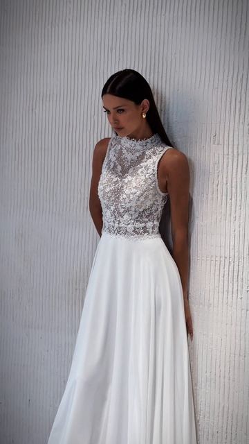 Свадебное платье Ниль из шифоновой коллекции от бренда Gabbiano