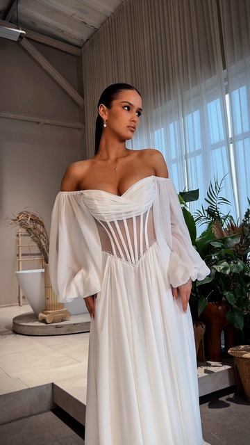 Свадебное платье Сивин из шифоновой коллекции от бренда Gabbiano