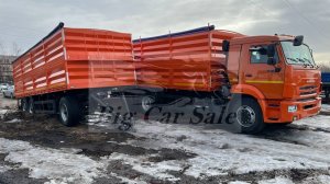Автопоезд для перевозки зерна 653514 на шасси КАМАЗ и прицеп ТЗА 589315 (58 м3 и 34 тонны)