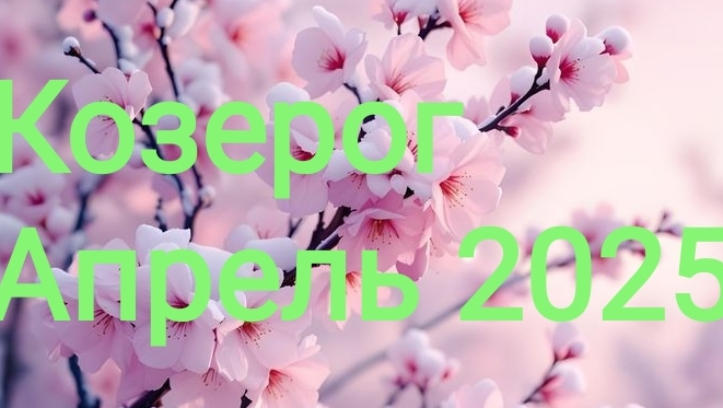 Козерог. Апрель 2025 год. 🔮🔮🔮