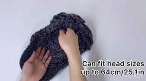 Slouchy Winter Beanie Hat, Beanie with Visor, Chunky Knit Beanie Cap -  Casualbox Japan
