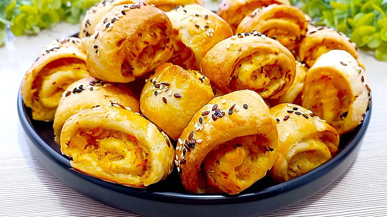 🔝 ВКУСНОГО много не бывает! Лучший рецепт хрустящих булочек с начинкой!