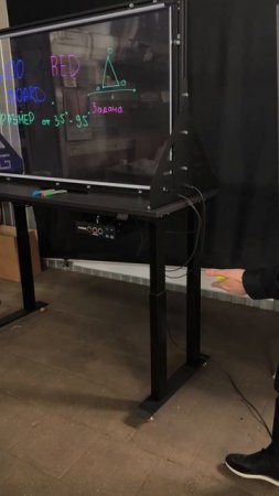 Стеклянная маркерная доска с подсветкой #GlooBoard  #Lightboard #Видеодоска #онлайнобразование