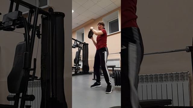 Видео для мотивации. Моя тренировка в тренажерном зале 1 💪.