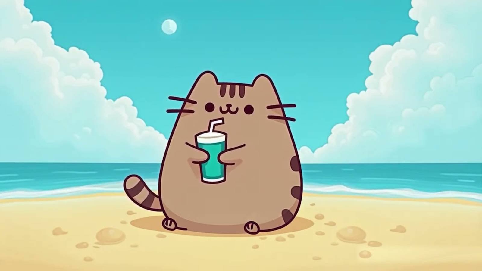 Pusheen’s Peaceful Retreat 🌼