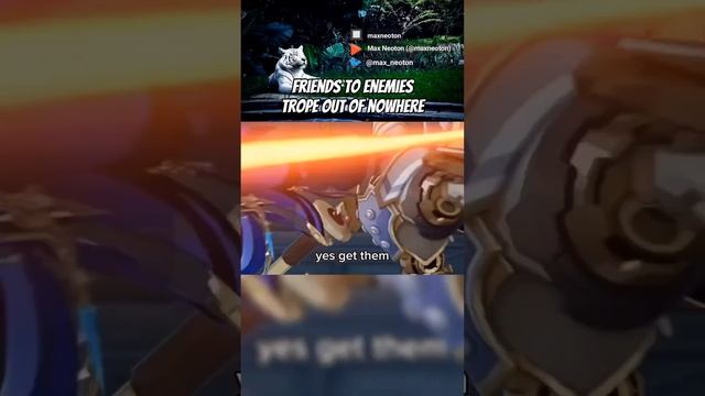 I love a little angst #genshin #genshinimpact #funny #gaming #navia #clorinde #fontaine