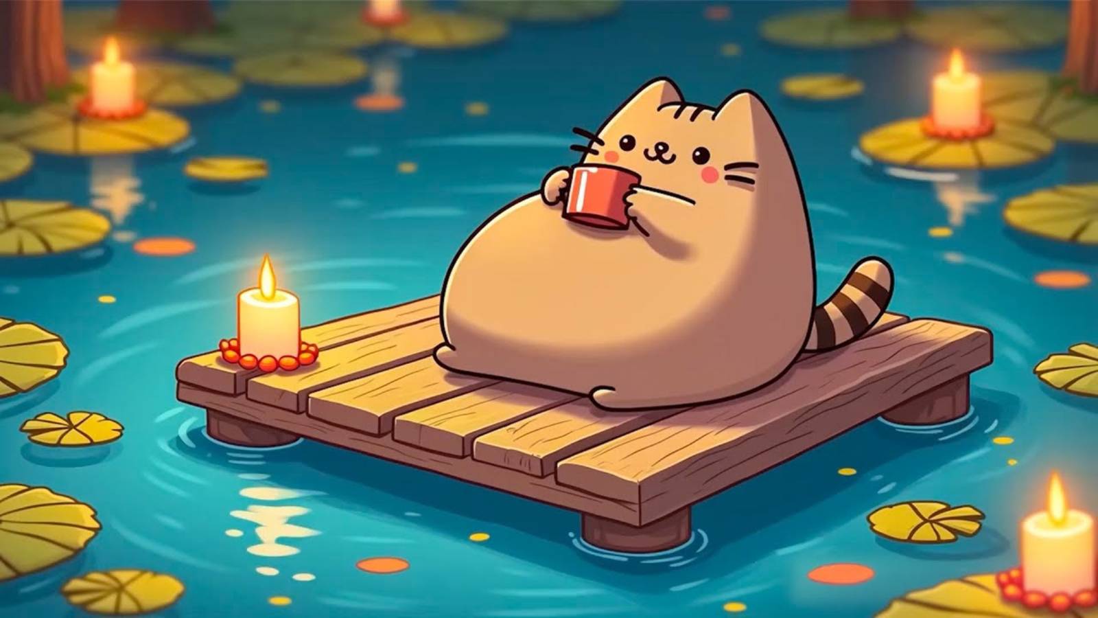 Sleepy Lofi Beats with Pusheen 🐱