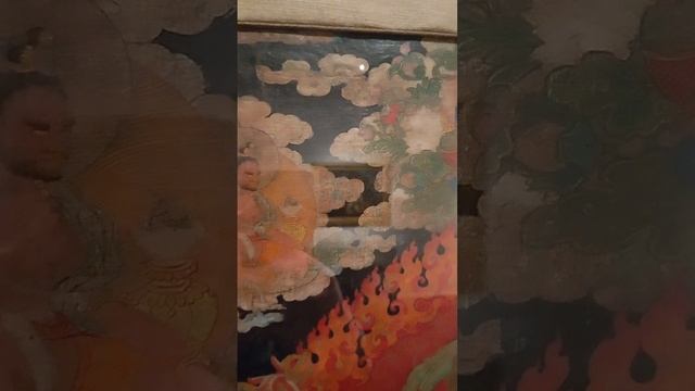 Икона - танка Белый Махакала. Тибет. XVIII век.