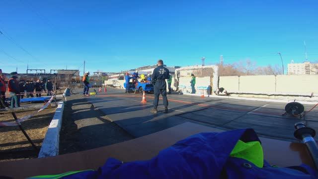 Соревнования по Аварийно-спасательным работам при ДТП г. Курган ПСС команда №2