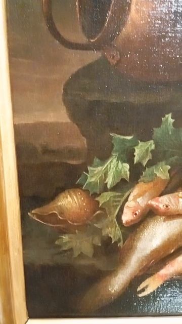 Натюрморт с рыбами, черепахой и угрями. Аллесандро деи Пеши.