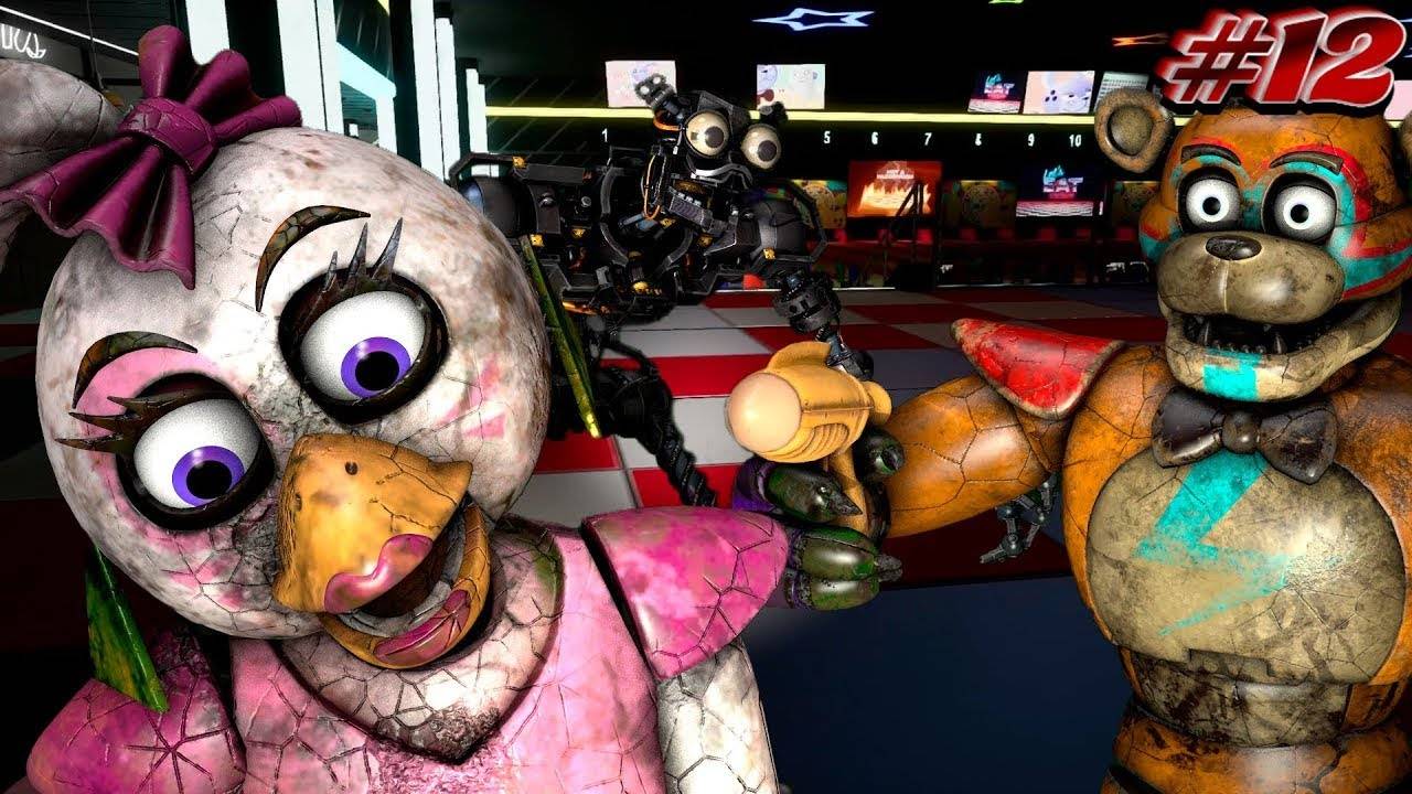 [FNAF SFM] Фредди добыл Бластер и готов идти за Чикой FNAF Security Breach #12