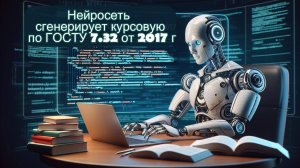 Нейросеть сгенерирует курсовую по ГОСТУ 7.32 от 2017 г.