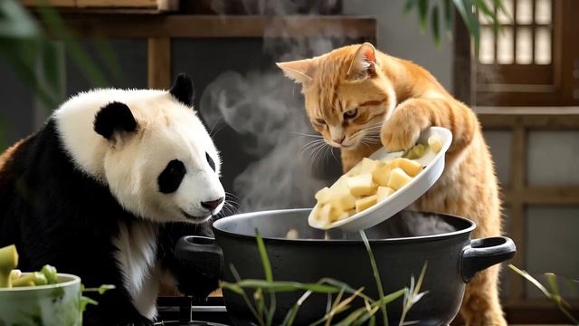02 Кот и панда