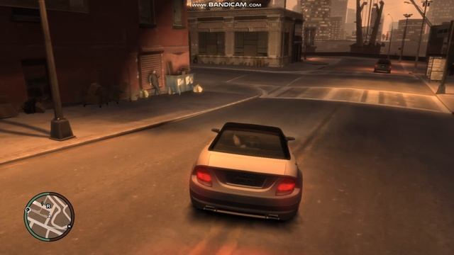Нико расстреливает Романа, а затем сбивает его машиной в GTA IV