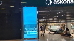Светодиодный экран для флагманского салона Askona в ТЦ Авиапарк