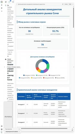 🏗 Анализ конкурентов на строительном рынке с помощью ИИ
