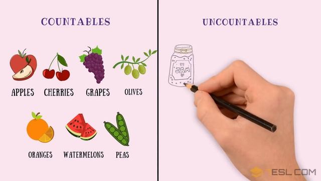 Countable & Uncountable FOOD in English/ Food and Drinks Vocabulary