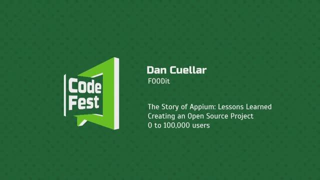 #QA Dan Cuellar FOODit The Story of Appium