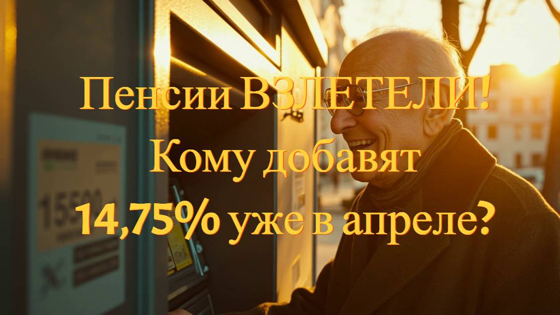 "Пенсии ВЗЛЕТЕЛИ! Кому добавят 14,75% уже в апреле? 🔥"