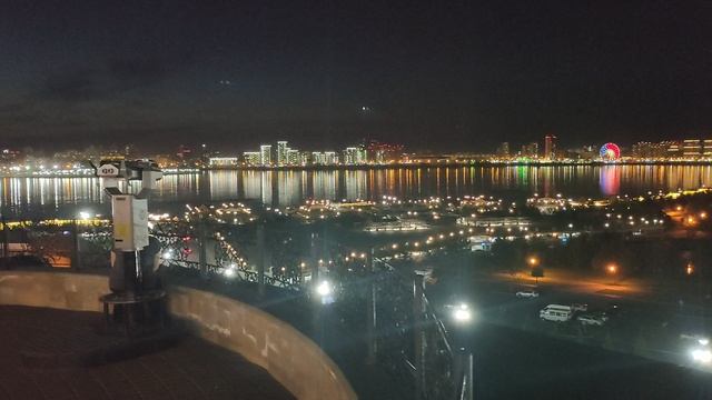 Вид на ночную Казань