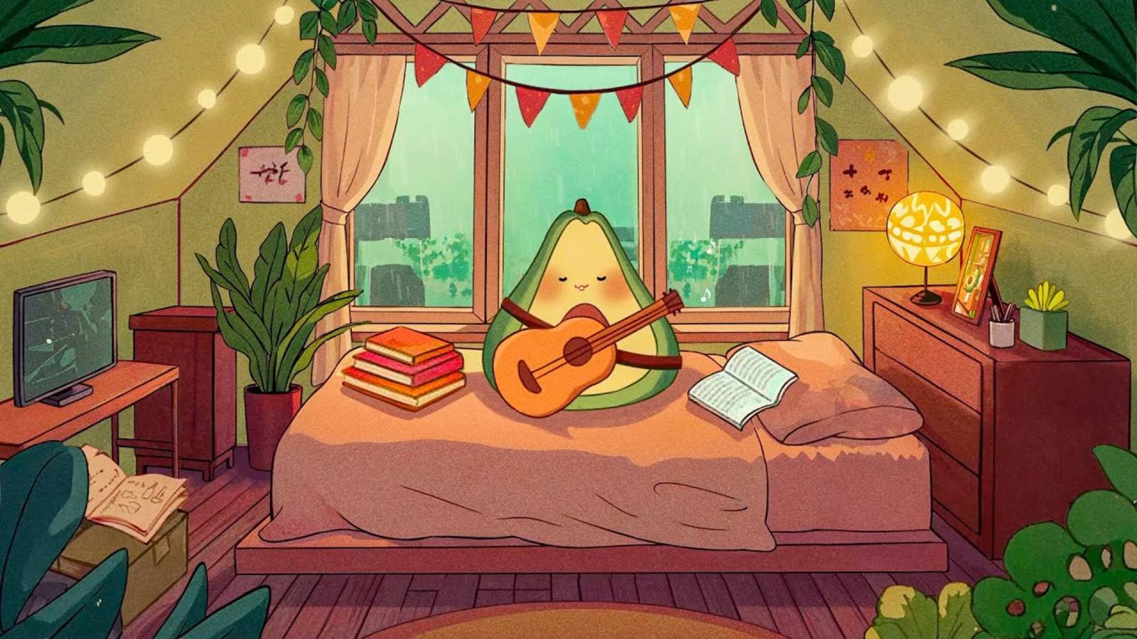 Lofi rain vibes 🥑 Chill lofi beats