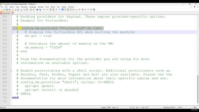 001 Vagrant IP, RAM & CPU