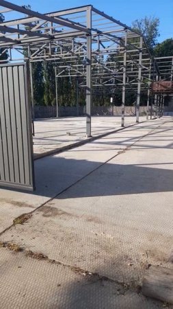 откатные ворота.
