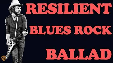 🎸 Resilient Blues Rock Ballad Jam ｜ Guitar Backing Track (G Major)